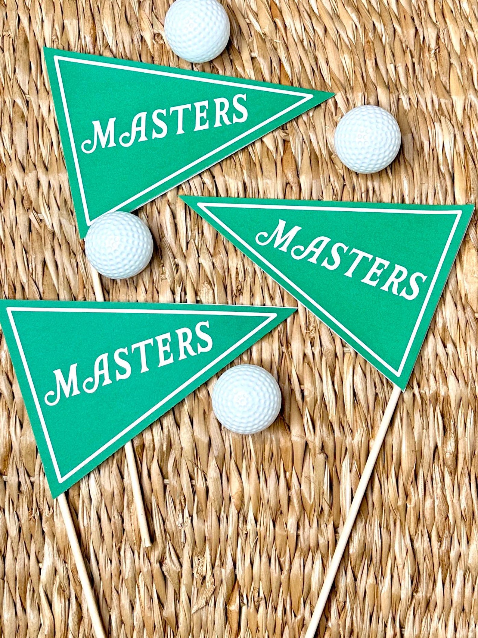 Golf Tournament Centerpiece Flags: Birthday, Baby Shower Decor (set of ...