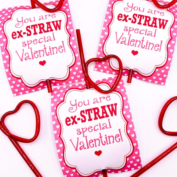 Valentines Day Straws - Etsy
