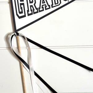 GRADUATION Centerpiece Pennant Flag Choose Your School Colors - Etsy