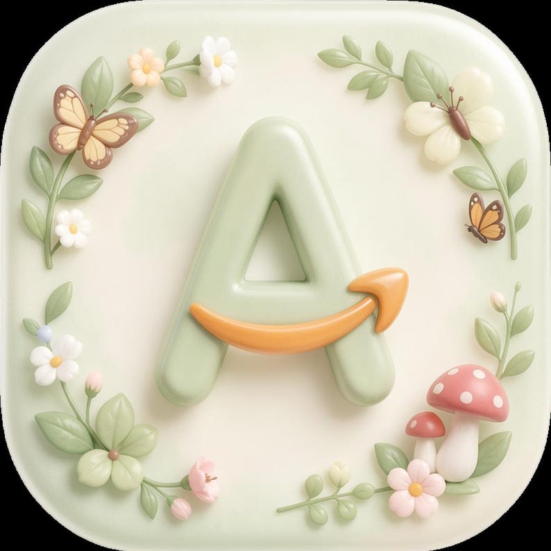 Soft Botanical App Icons | Sage Green Floral iPhone Android (digital ...
