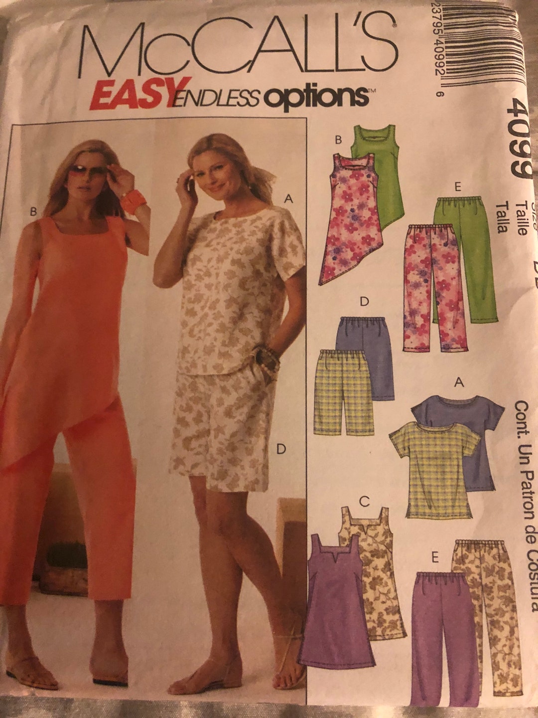 Mccall's 4099 Easy Endless Options Sizes 12-18 UNCUT - Etsy