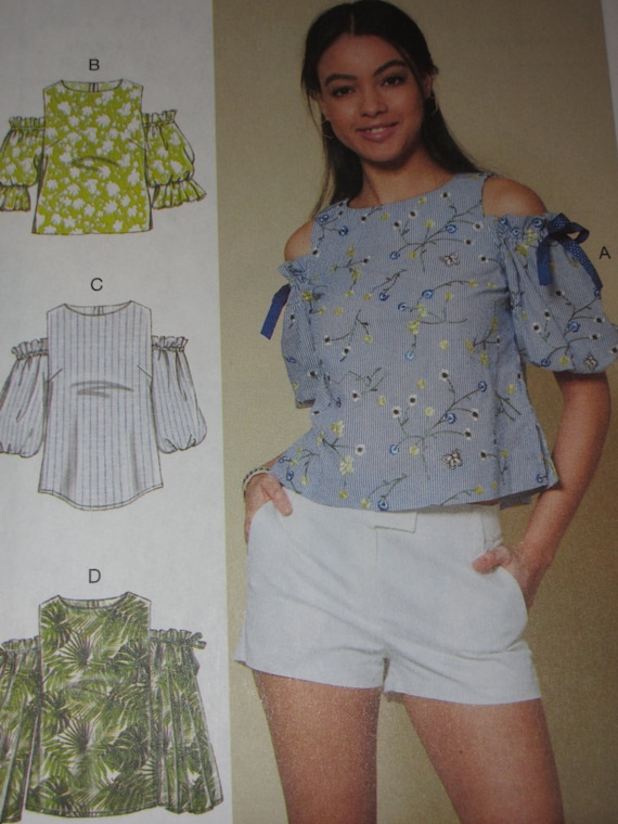 Plus Size Shoulder-less Tops Mccall's 7781 Pattern Sizes | Etsy