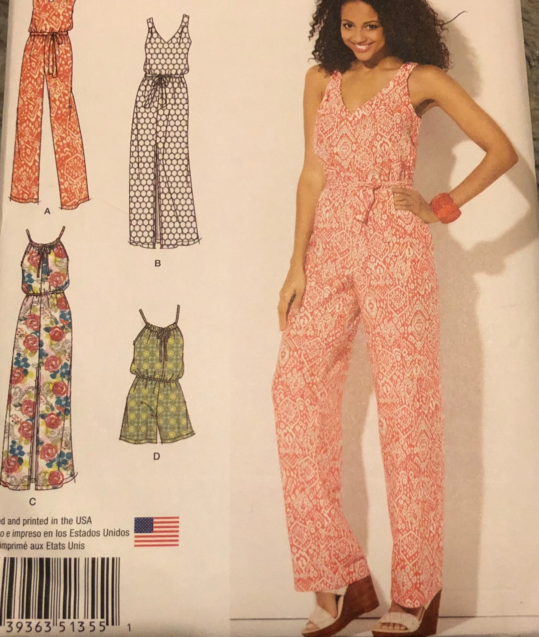Simplicity 1355 Dress Jumpsuit Sizes XL-XXL UNCUT - Etsy