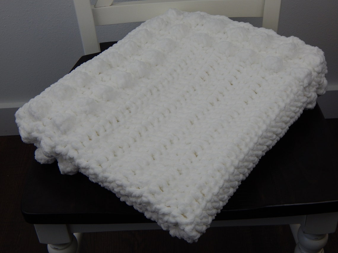 Crochet PATTERN PDF, the Fluffy Clouds Baby Blanket Pattern, Puff ...