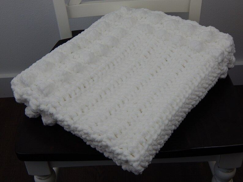 Crochet PATTERN PDF, the Fluffy Clouds Baby Blanket Pattern, Puff ...