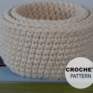 Crochet PATTERN PDF, the Nesting Baskets Trio Crochet Pattern, Stacking ...