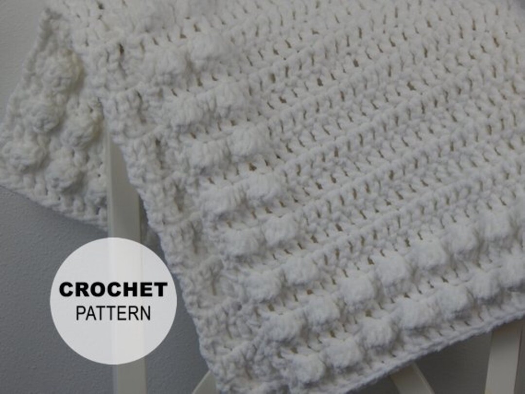 Crochet PATTERN PDF, the Fluffy Clouds Baby Blanket Pattern, Puff ...