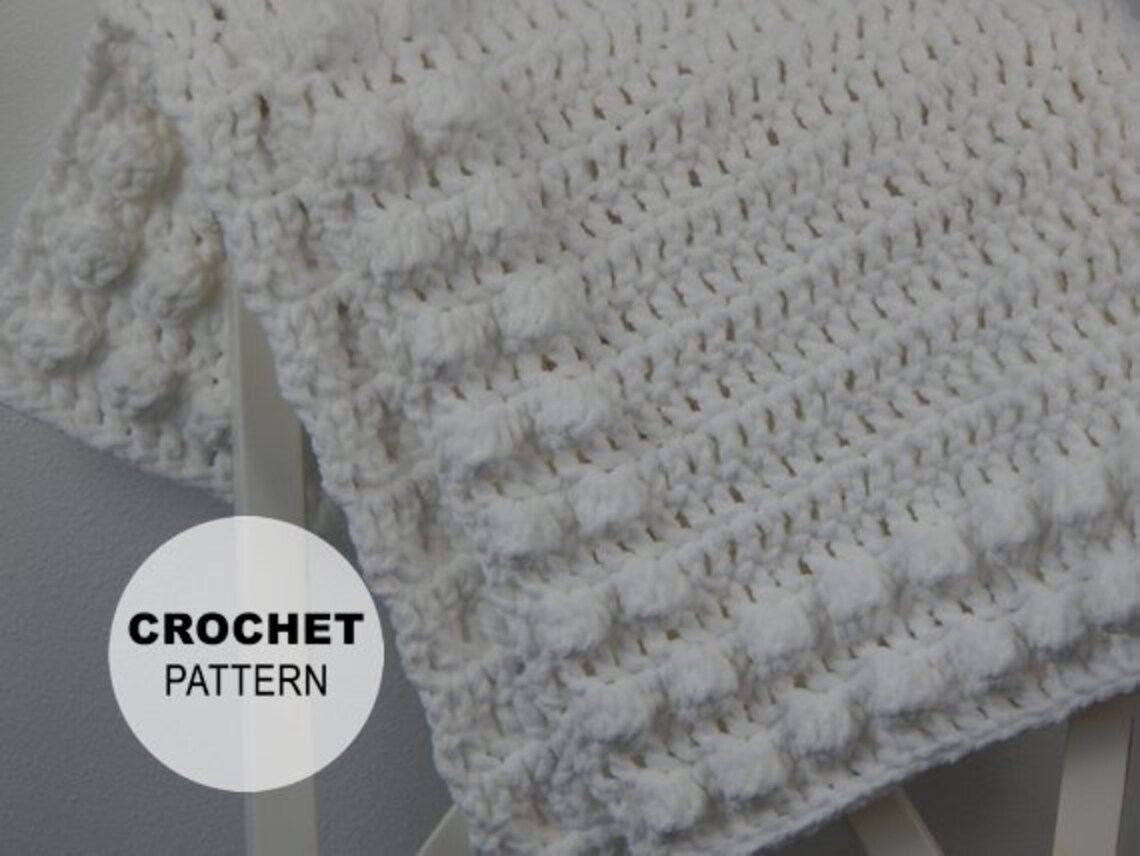 Crochet PATTERN PDF the Fluffy Clouds Baby Blanket Pattern - Etsy