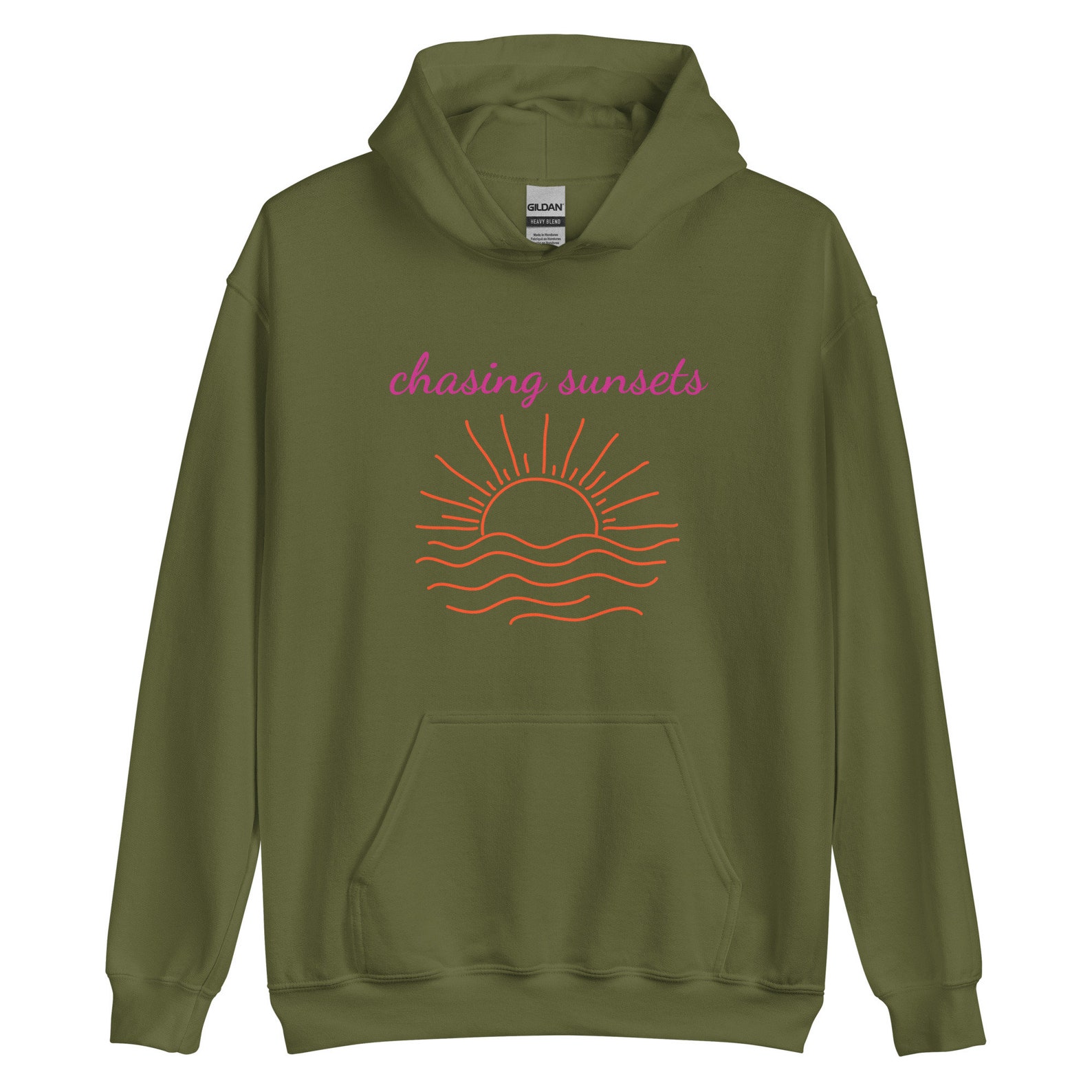 Color Choices Chasing Sunsets Hoodie, Sunset Unisex Hoodie Sweatshirt ...