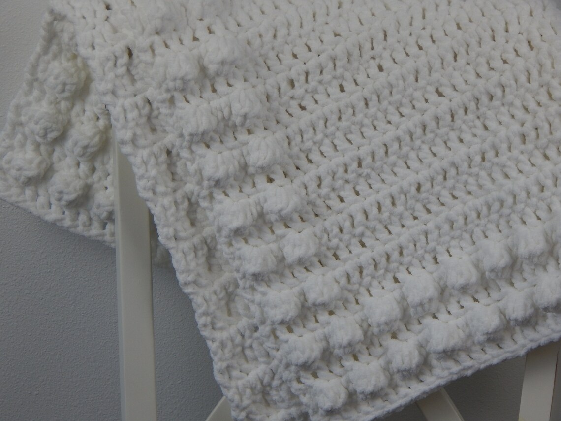 Crochet PATTERN PDF, the Fluffy Clouds Baby Blanket Pattern, Puff ...