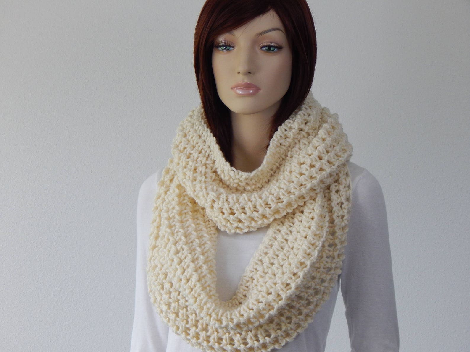 Crochet PATTERN PDF, the Cascade Infinity Scarf, Loop Scarf, Large ...