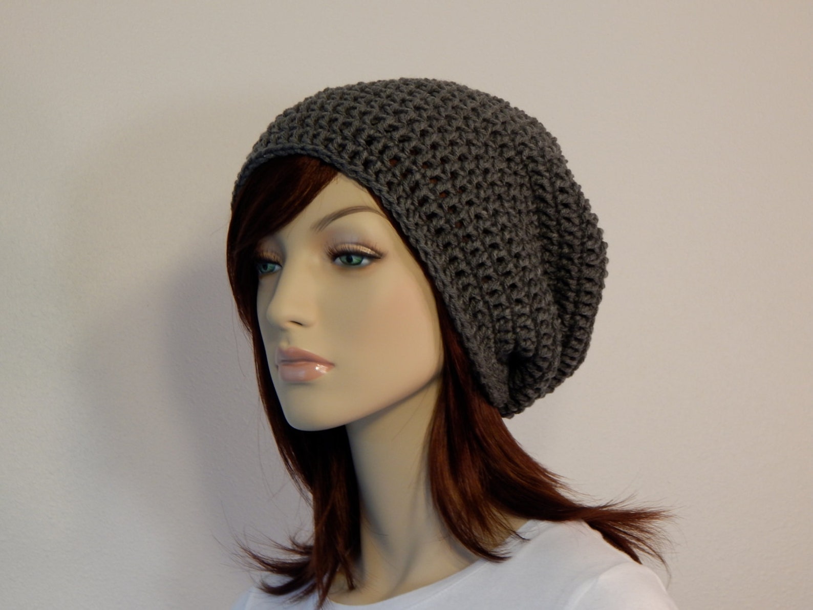 Color Choices, Hipster Extra Slouch Hat, Gray Slouchy Beanie, Choose ...