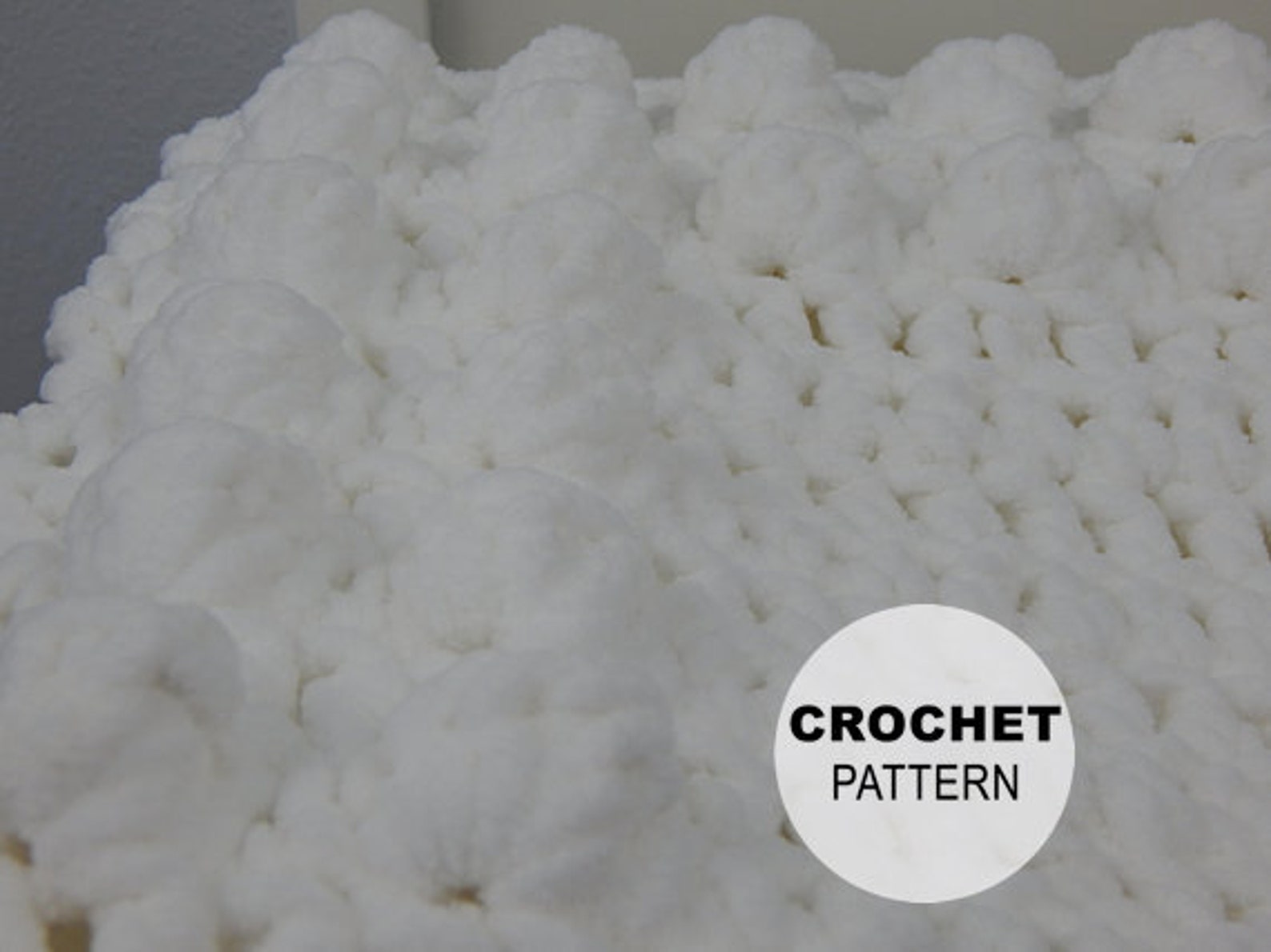 Crochet PATTERN PDF, the Fluffy Clouds Baby Blanket Pattern, Puff ...