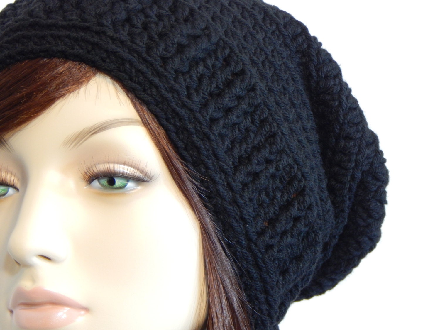 Color Choices, Black Slouchy Hat, Slouchy Beanie, Womens Winter Hat ...