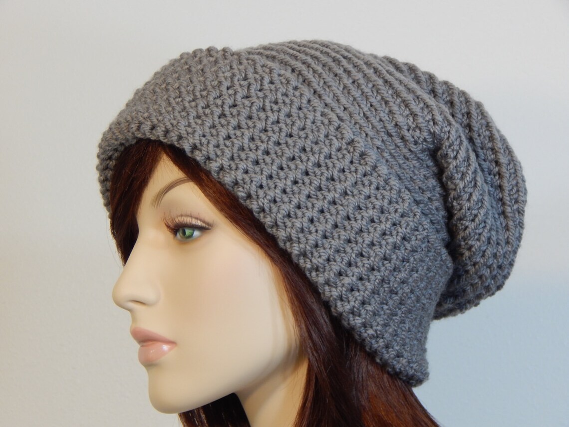 Crochet PATTERN PDF the Reversible Slouch Beanie Folded Cuff | Etsy