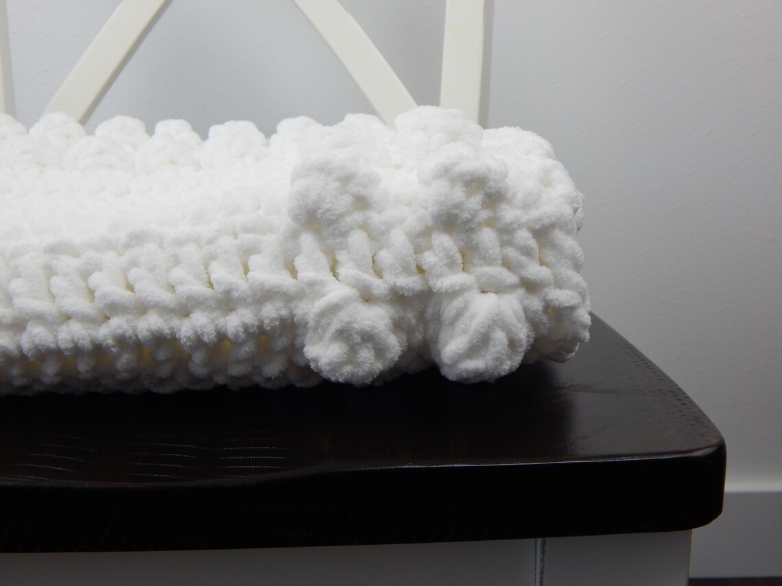 Crochet PATTERN PDF, the Fluffy Clouds Baby Blanket Pattern, Puff ...