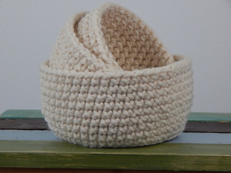Crochet PATTERN PDF, the Nesting Baskets Trio Crochet Pattern, Stacking ...