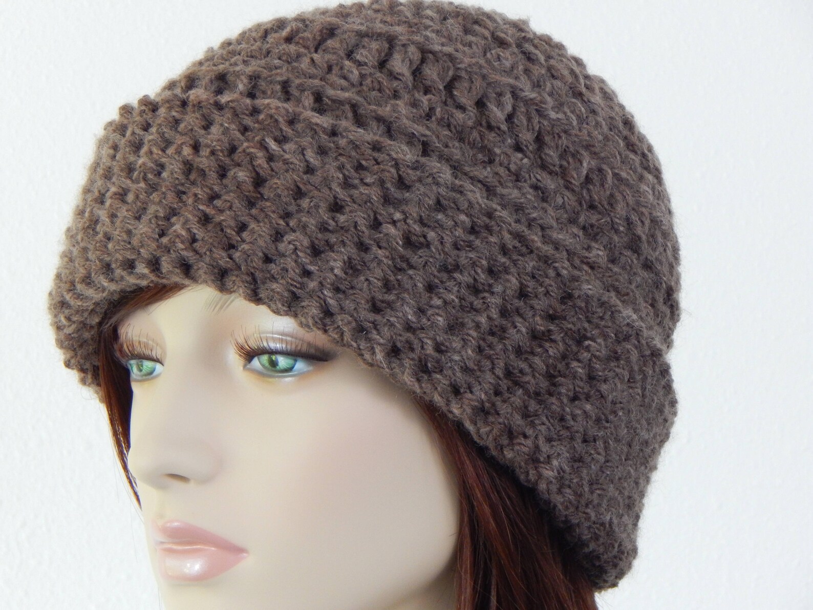 Crochet PATTERN PDF, the Nature Lover Beanie, Folded Cuff Hat, Winter ...
