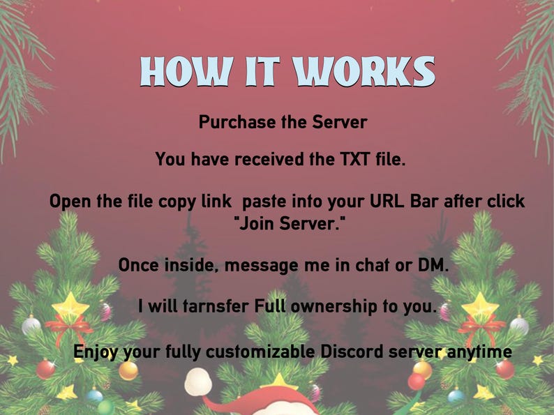 Fully Configured Discord Server | Chirstmas Theme - Etsy Canada