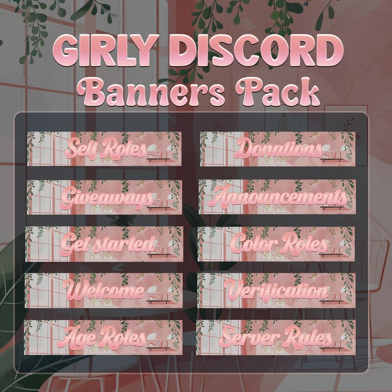 Discord Banners Pink - Etsy