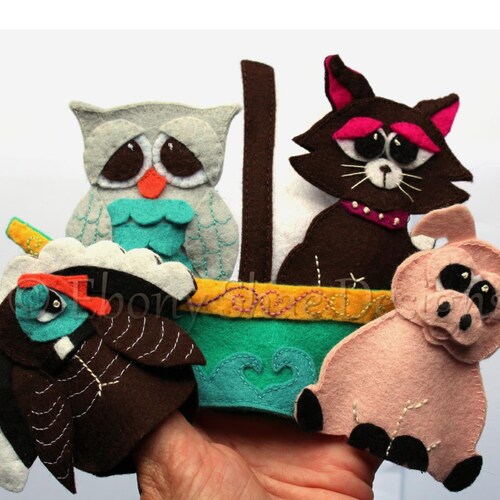 Owl Finger Puppet PATTERN - Etsy