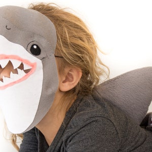 Shark Mask PATTERN. Kids Felt Mask Sewing Pattern PDF. - Etsy
