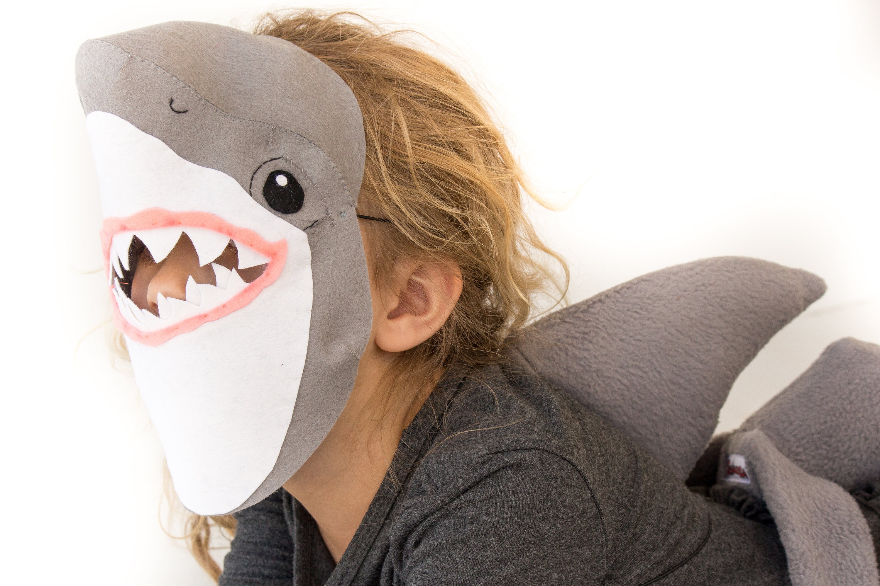 Shark Mask PATTERN. Kids Felt Mask Sewing Pattern. - Etsy Australia