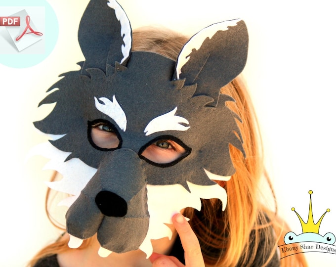 Kids Felt Mask Patterns & Felt Finger Puppet by EbonyShaeDesigns