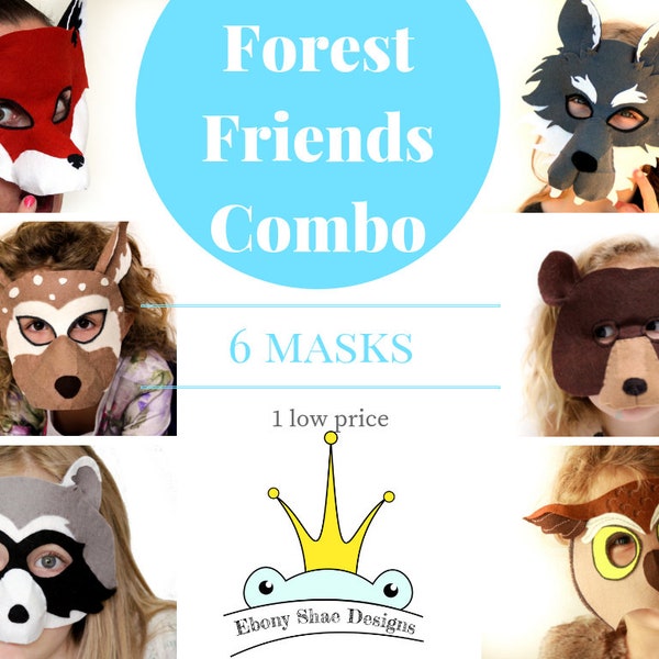 Woodland Animal Mask - Etsy