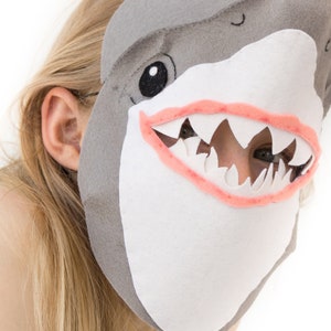 Shark Mask PATTERN. Kids Felt Mask Sewing Pattern PDF. - Etsy