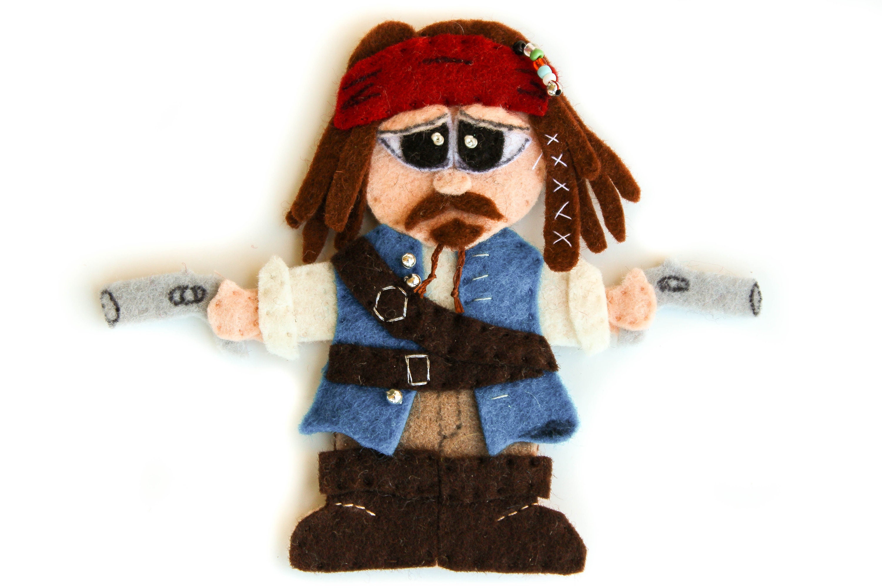 Pirate Finger Puppet PATTERNS. - Etsy Australia