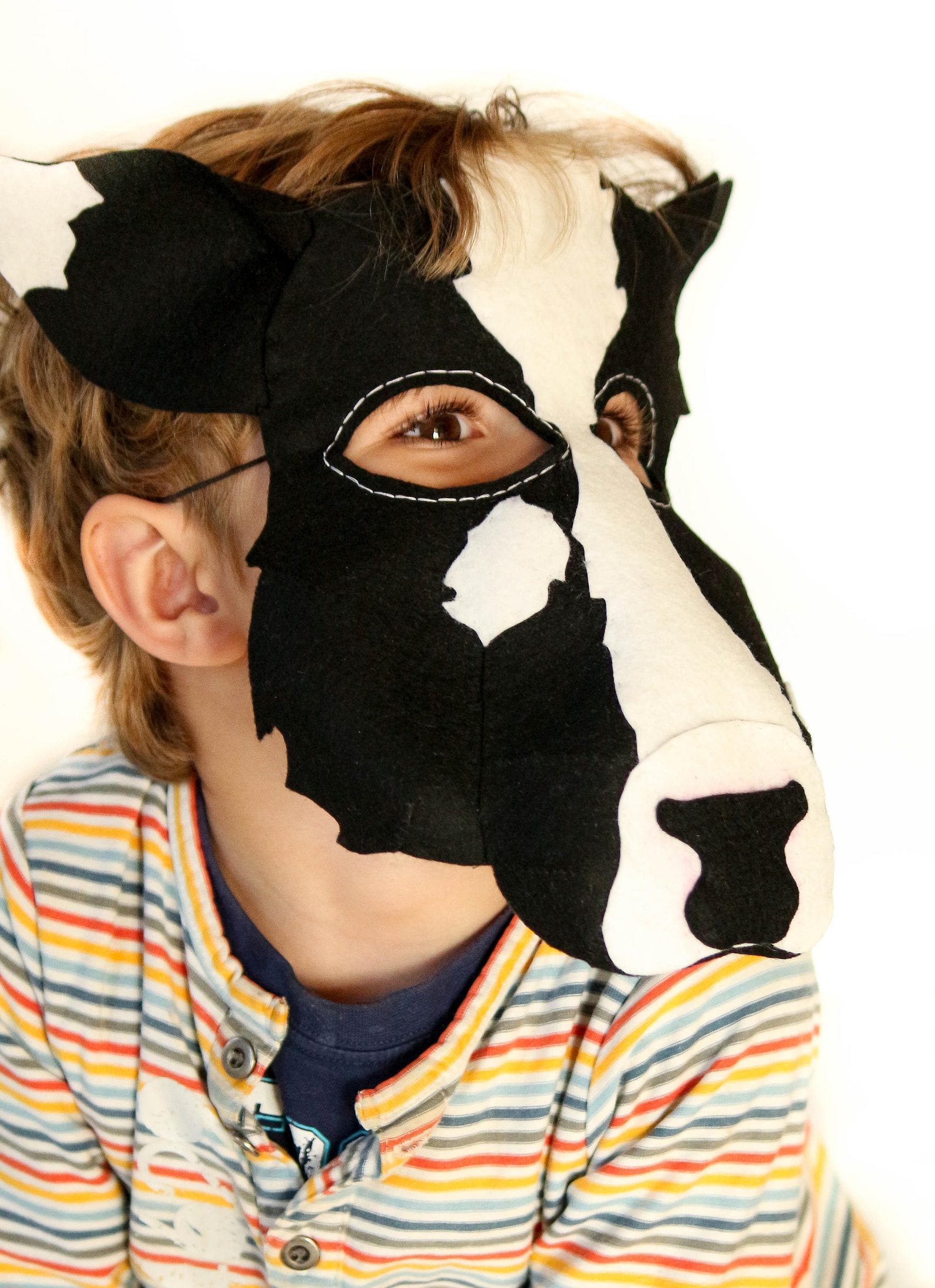 Cow Mask PATTERN. Kids animal mask. | Etsy