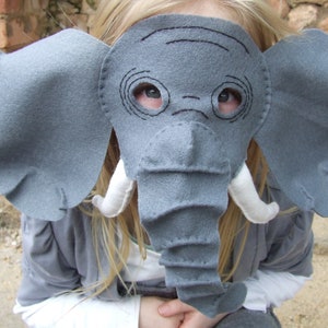 Elephant Mask PATTERN. Kids Felt Mask Sewing Pattern. - Etsy