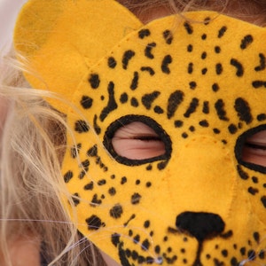 Leopard Mask PATTERN. Kids Animal Mask Sewing Pattern PDF. - Etsy