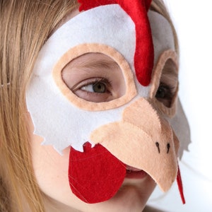 Hen Mask PATTERN. Kids Felt Mask Sewing Pattern. - Etsy Australia