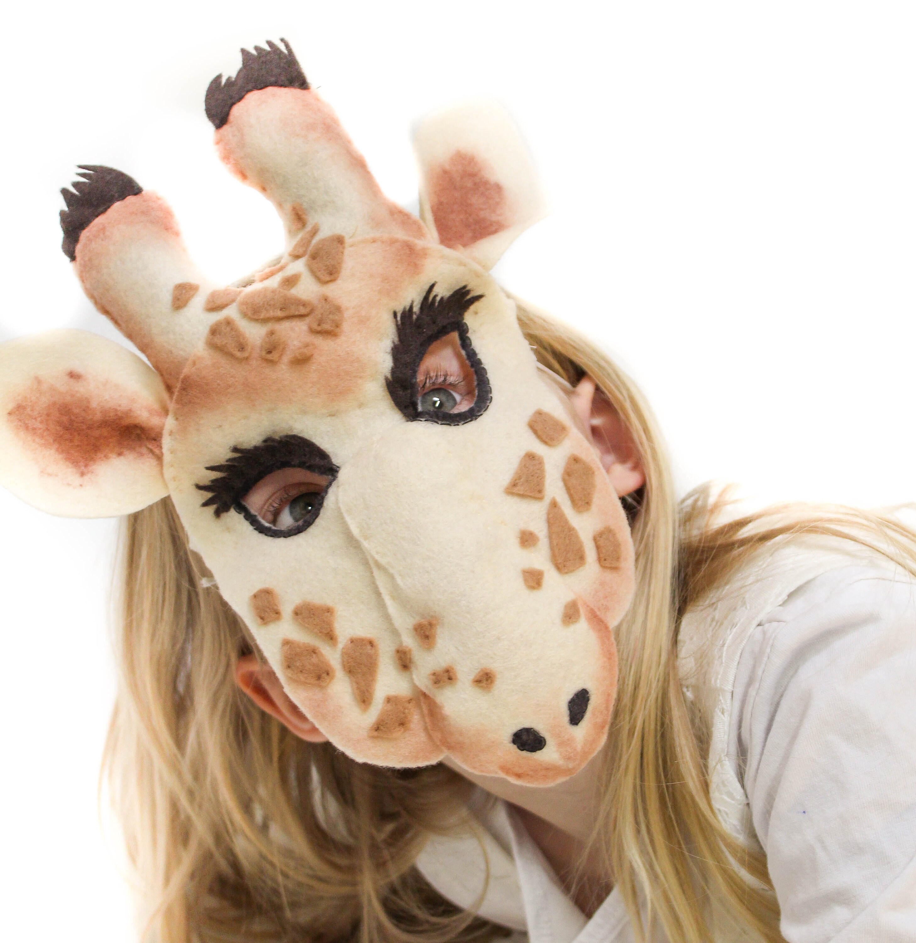 Kids Giraffe Mask PATTERN. - Etsy Ireland