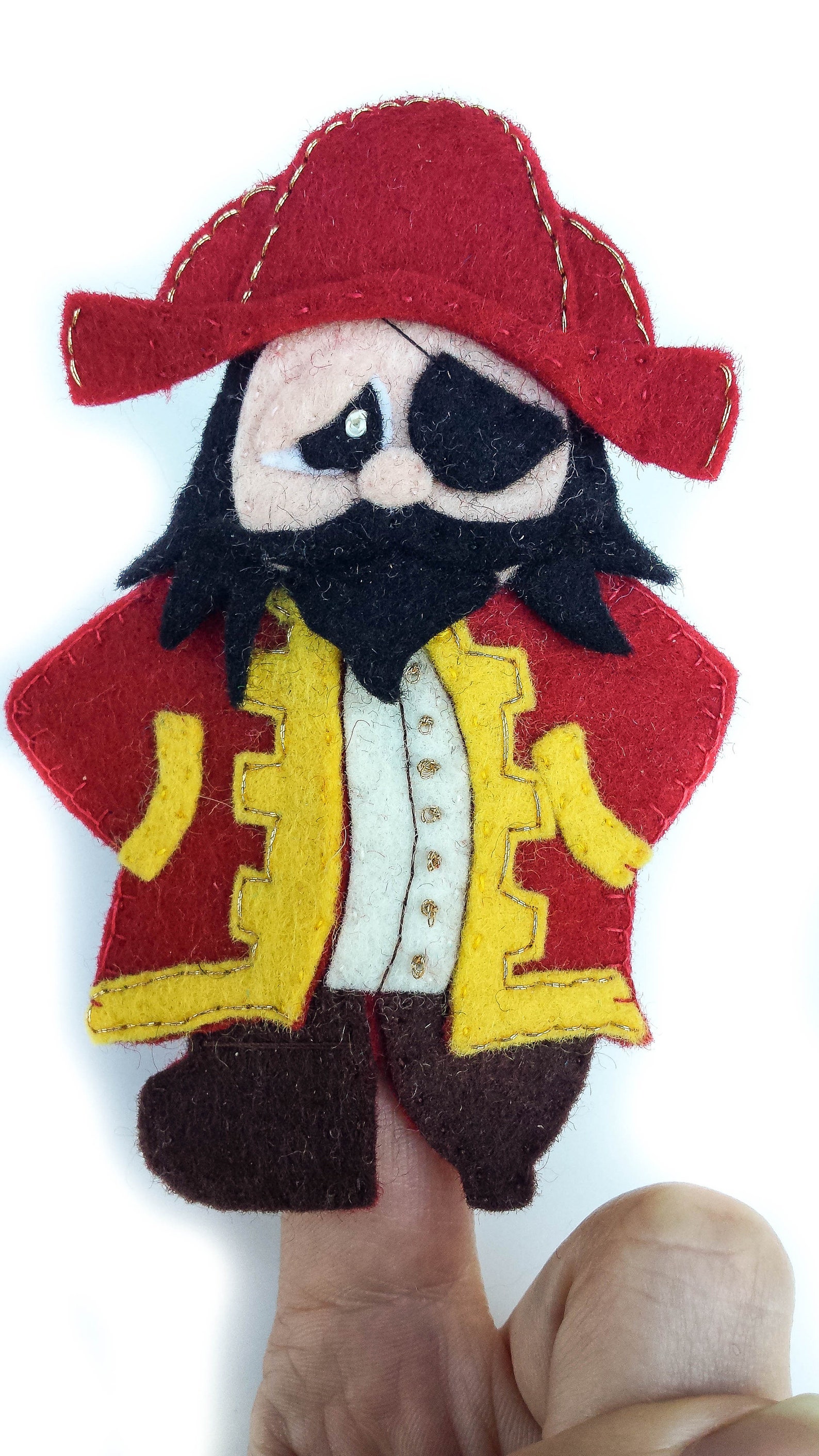 Pirate Finger Puppet PATTERNS. - Etsy Australia
