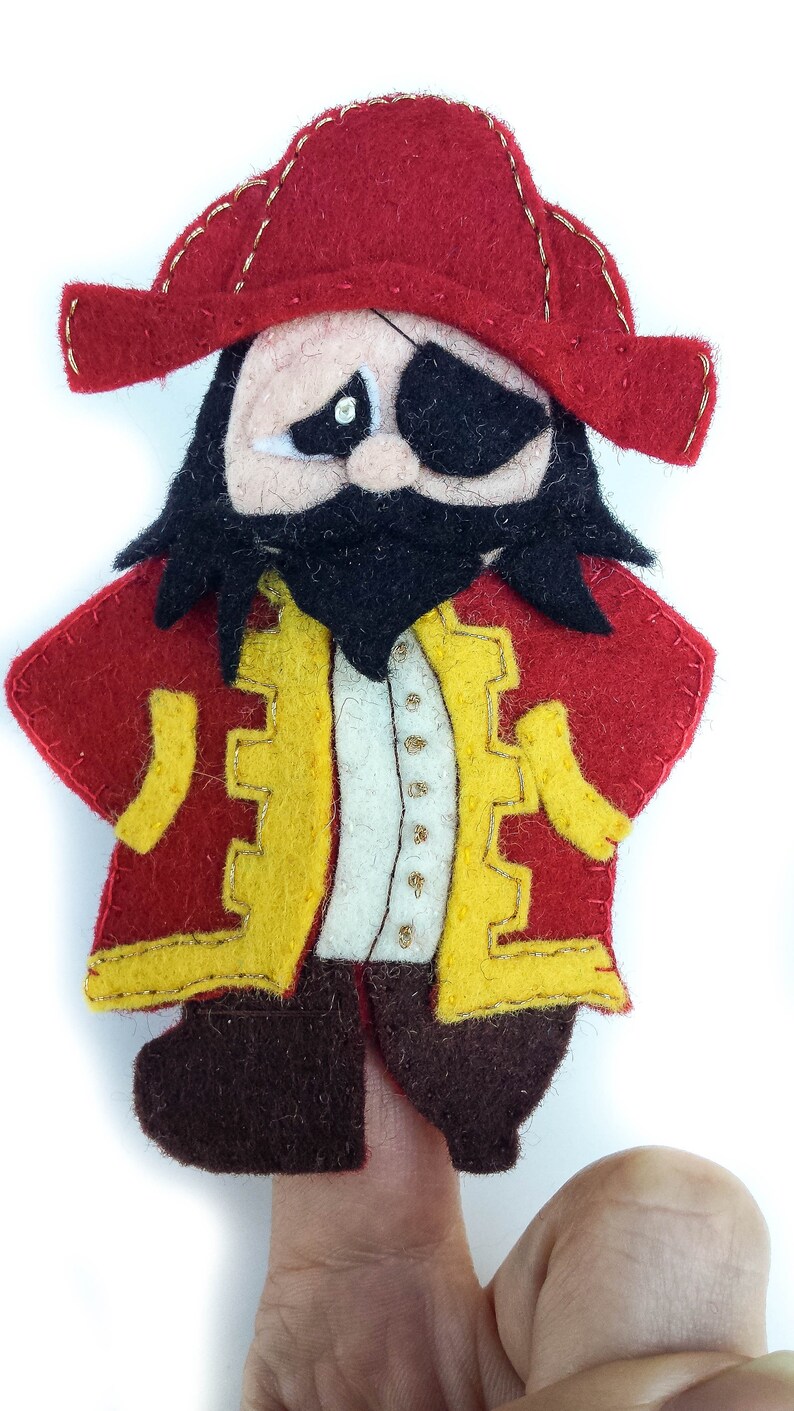 Pirate Finger Puppet PATTERNS. - Etsy Australia