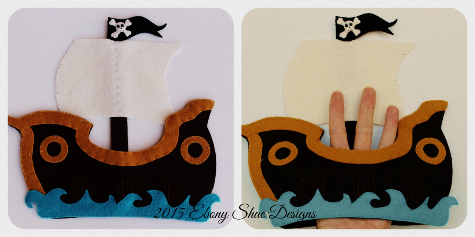 Pirate Finger Puppet PATTERNS. - Etsy