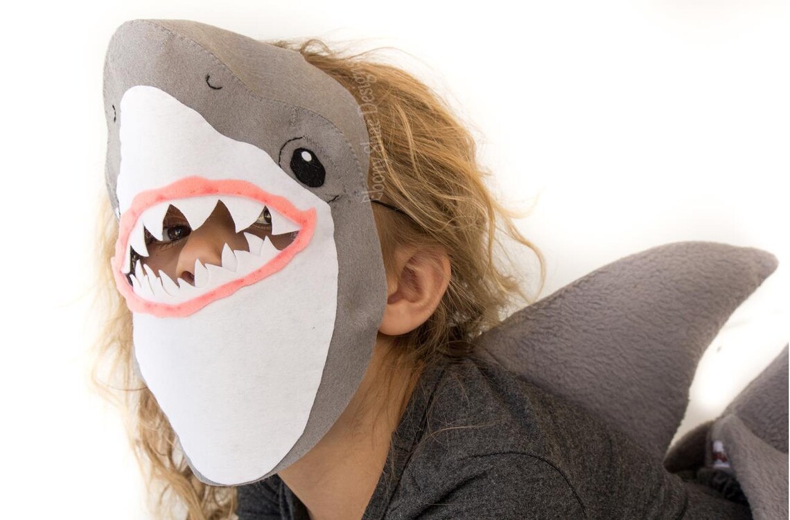 Shark Mask PATTERN. Kids Felt Mask Sewing Pattern. - Etsy