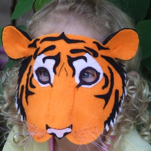 Tiger Mask PATTERN. DIY Kids Felt Mask Sewing Pattern PDF. - Etsy