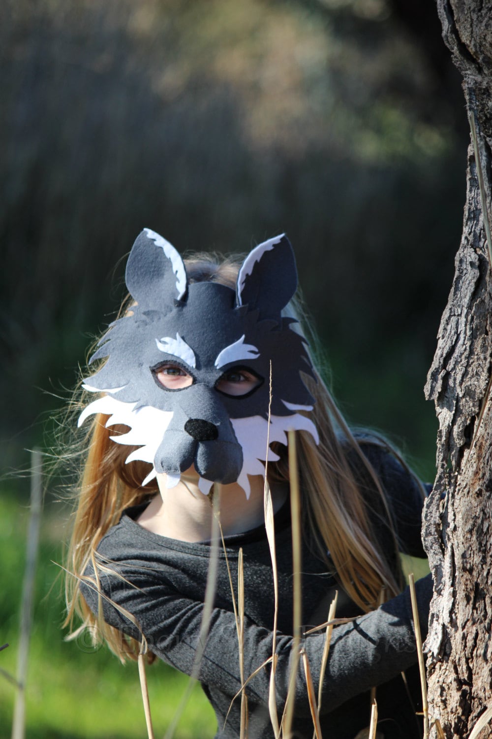 DIY Kids Felt Wolf Mask Sewing Pattern. - Etsy Australia