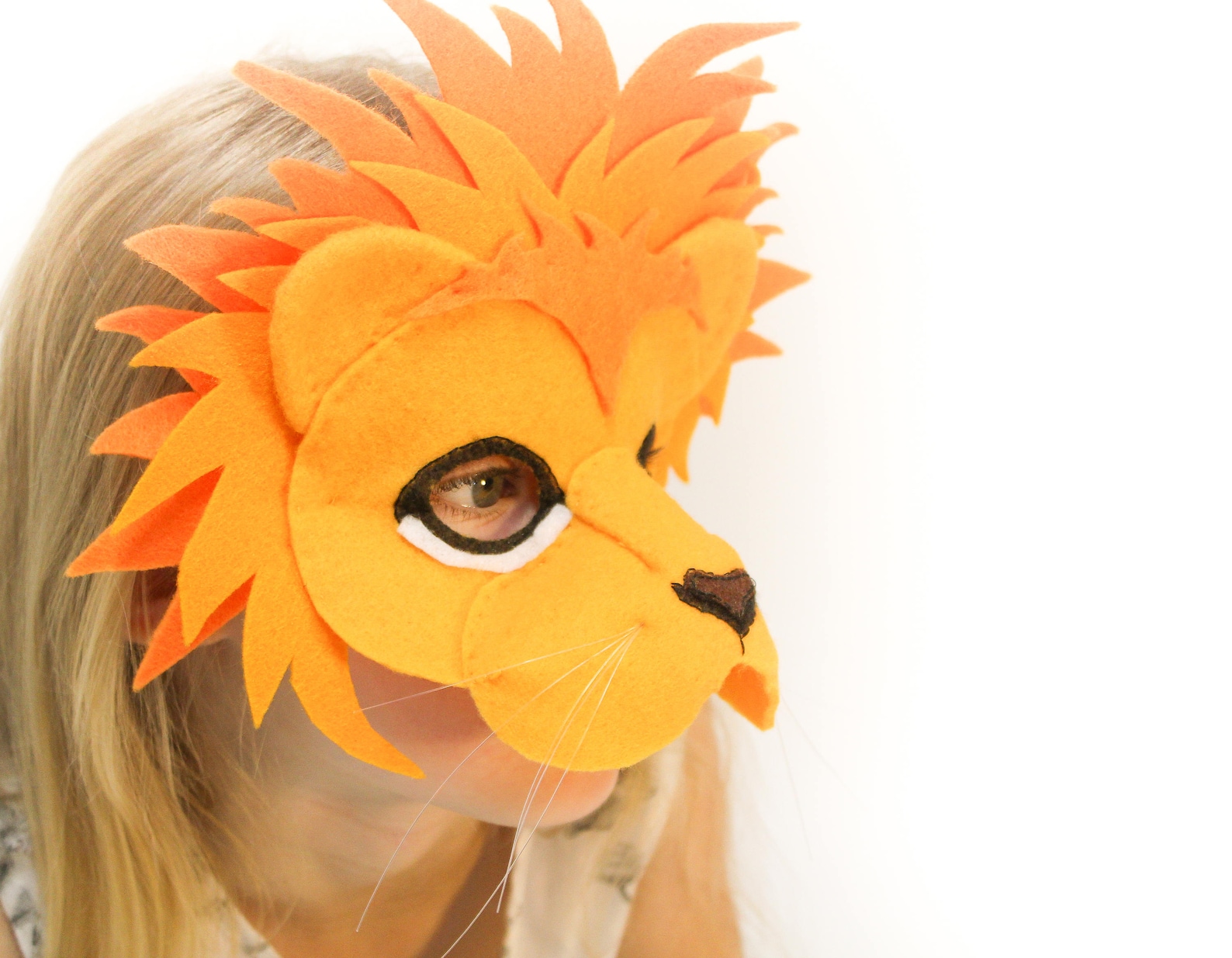 Lion Mask PATTERN. Kids Felt Mask Sewing Pattern. | Etsy