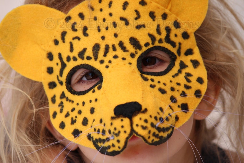 Leopard Mask PATTERN. Kids Animal Mask Sewing Pattern. - Etsy Australia