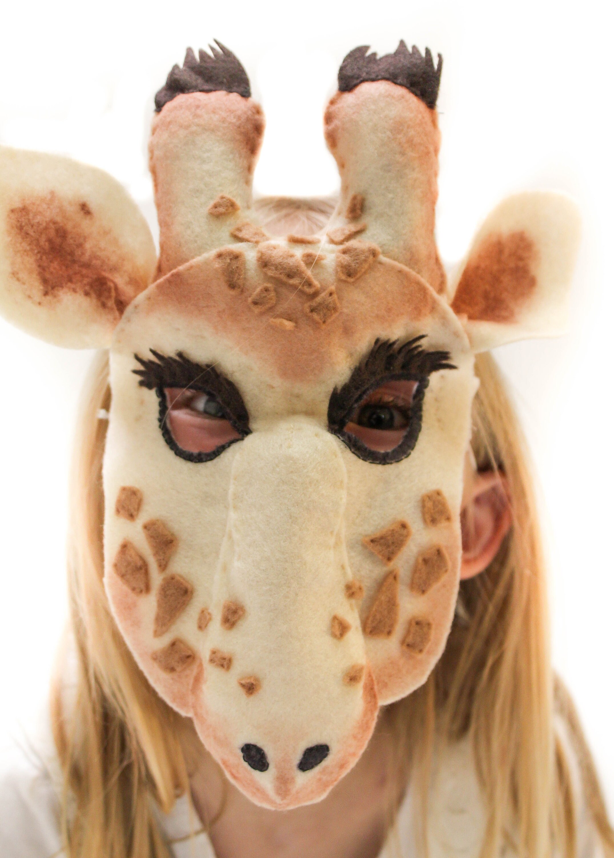 Kids Giraffe Mask PATTERN. - Etsy Ireland