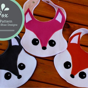 Fox Baby Bib, Sewing Pattern. Fox Bib Tutorial, Instant Download. - Etsy