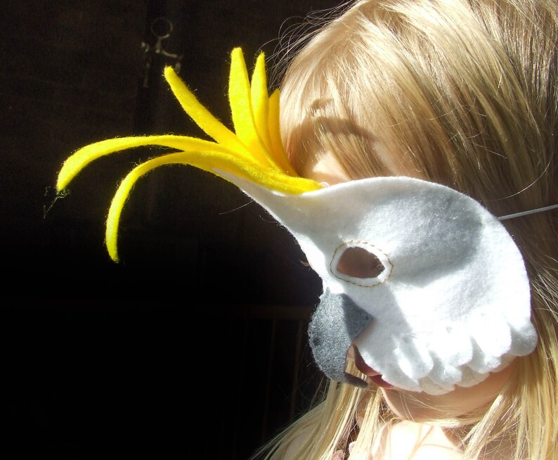 Cocky Mask PATTERN. PDF Sewing Pattern for Kids Felt Australian Sulpher ...