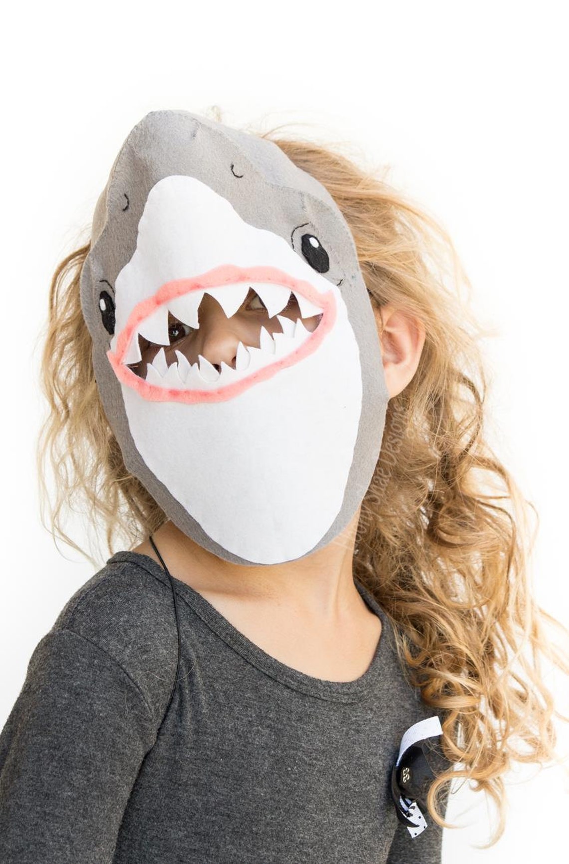 Kids Felt Shark Mask Sewing Pattern (PDF) - Etsy
