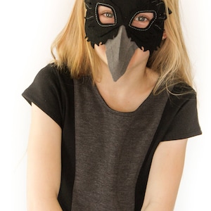 Raven Mask PATTERN. Kids Felt Mask Sewing Pattern PDF. - Etsy