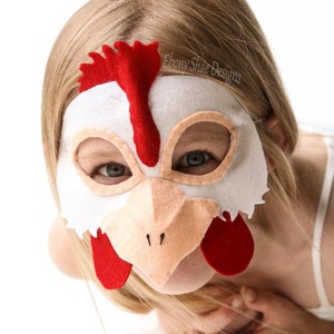 Chicken Mask PATTERN. Kids Felt Mask Sewing Pattern PDF - Etsy